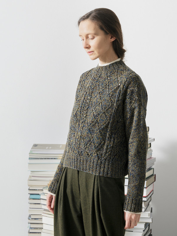A-line patchwork sweater | KNITBRARY