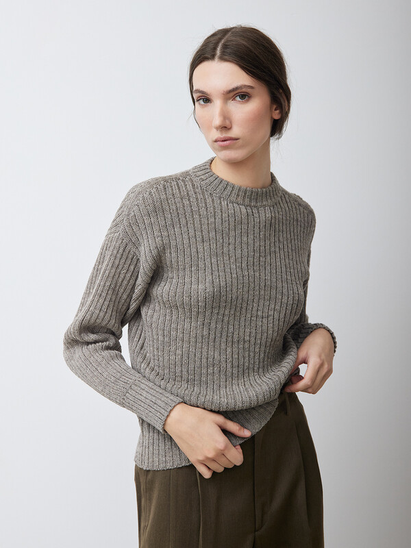 the Ribbed sweater (by Knitbrary) | KNITBRARY