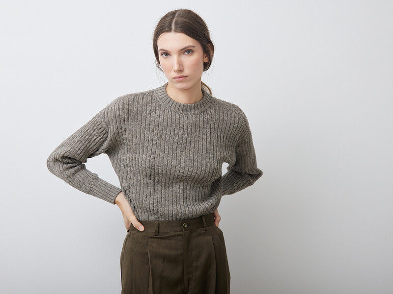 the Ribbed sweater (by Knitbrary) | KNITBRARY