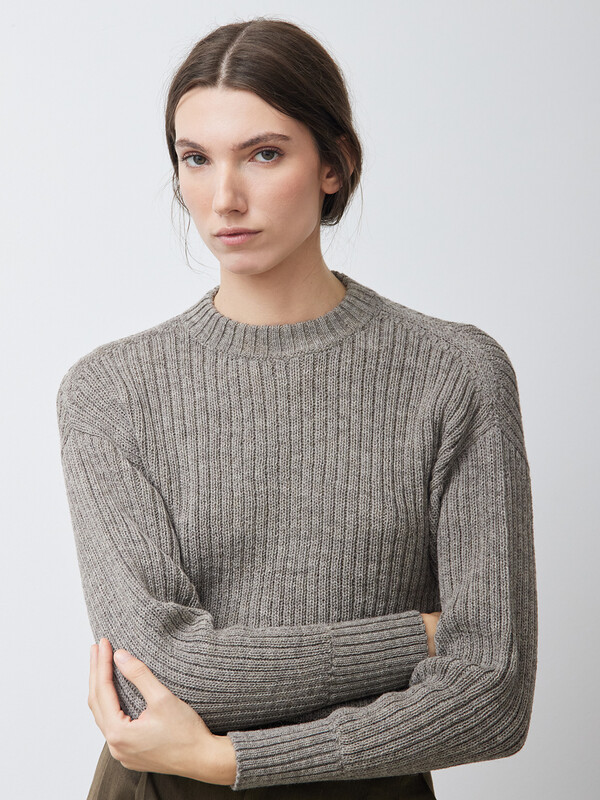 the Ribbed sweater (by Knitbrary) | KNITBRARY